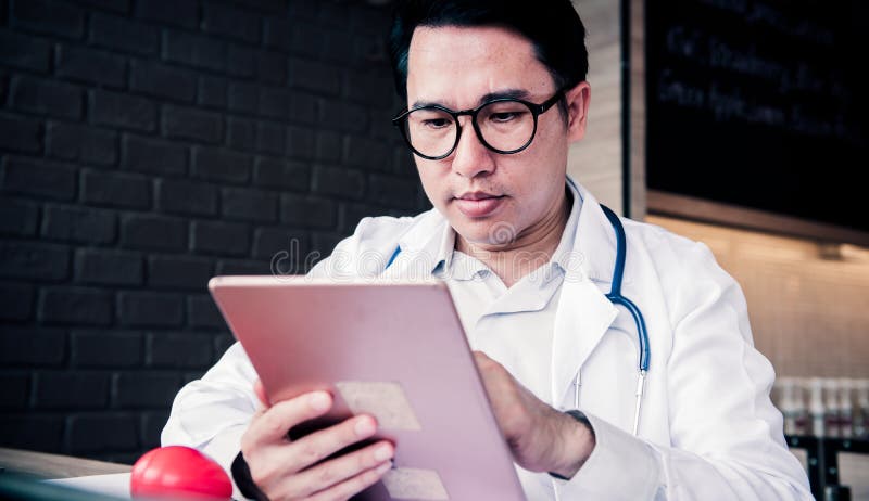 Doctor and Scientist stock photo. Image of hear, examination - 110034878
