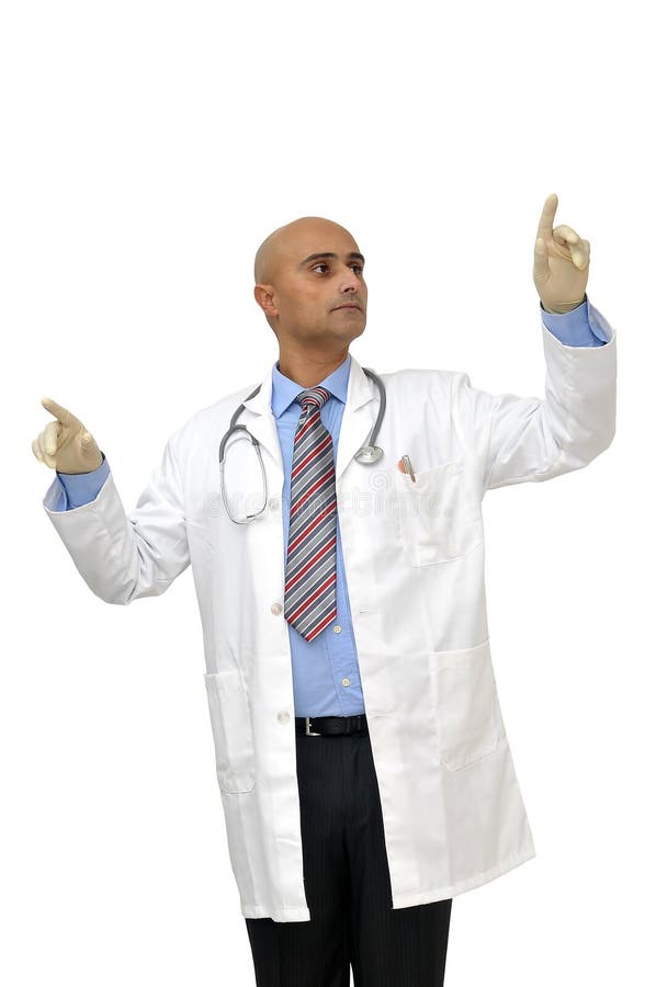 Doctor pointing stock image. Image of portrait, health - 20324531