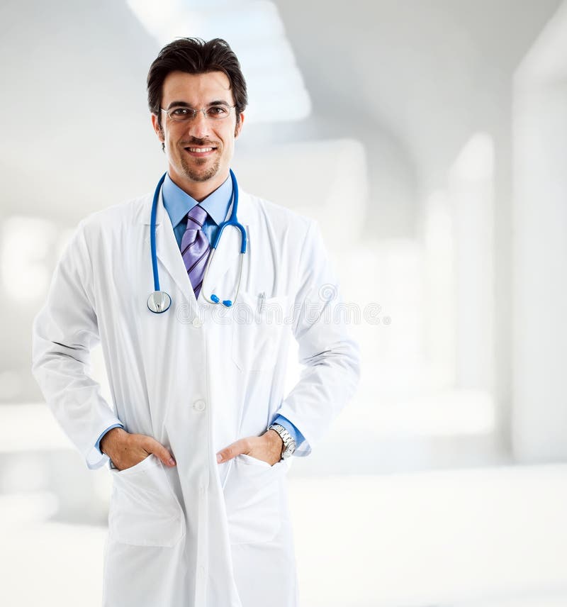 Doctor portrait stock photo. Image of person, white, background - 21513074