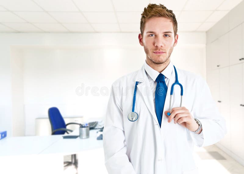 Doctor portrait stock image. Image of white, hospital - 23977357