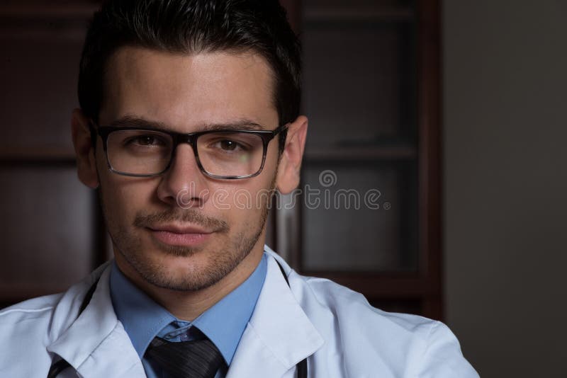 Doctor Portrait stock photo. Image of handsome, pediatrician - 43499578