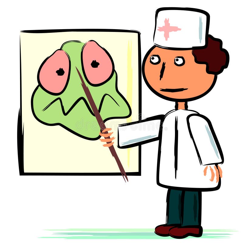 Confused Scientist and Germ Stock Vector - Illustration of biology ...