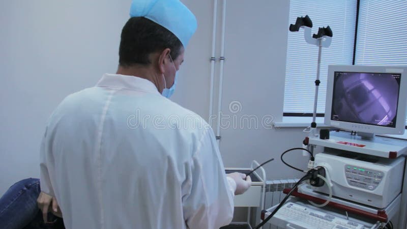 Gastroscopy Device in a Medical Room Stock Footage - Video of care ...