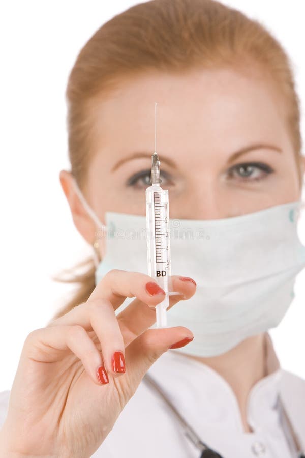 Doctor Preparing Vaccination Injection. Stock Photo - Image of ...