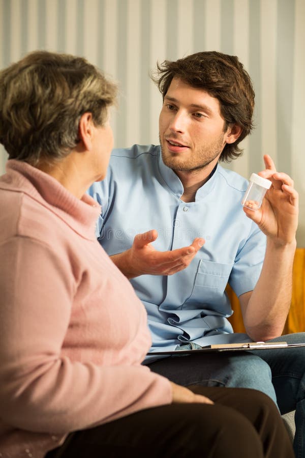 Doctor Prescribing Medication Stock Image - Image of illness ...