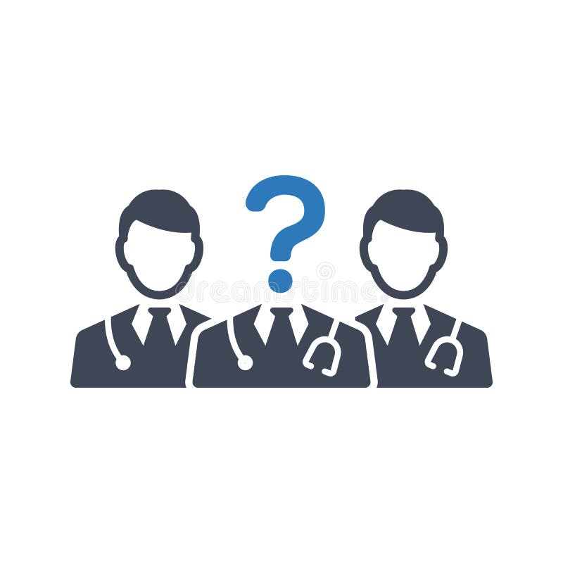 Doctor Question Icon. Ask Health Care Vector Stock Vector ...