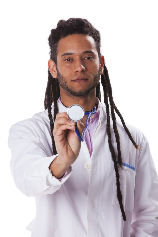 Friendly rastafari doctor stock photo. Image of cooperation - 177211372