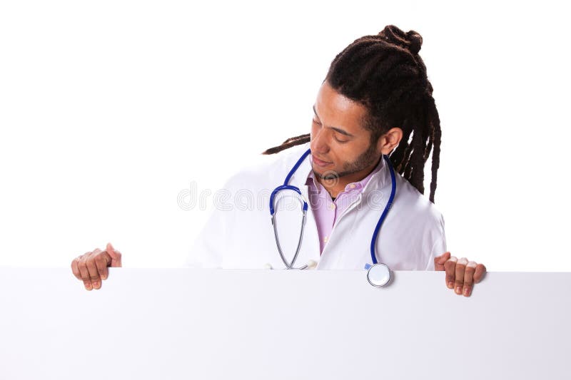 Doctor with rastafari hair stock image. Image of contemplation - 314654419