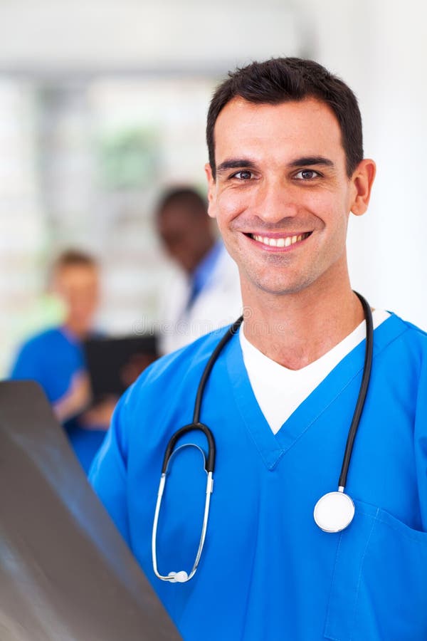 Doctor with x-ray stock image. Image of caucasian, portrait - 29130779