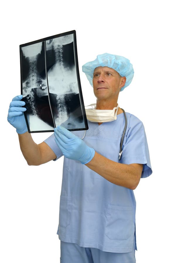 Doctor with x-ray stock image. Image of hospital, portrait - 8812175