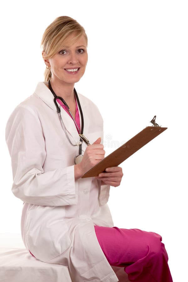 Doctor Reading Patient Chart Stock Photo - Image of occupation ...