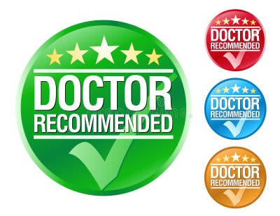 Doctor Recommend Icons stock vector. Illustration of advertising - 8111349