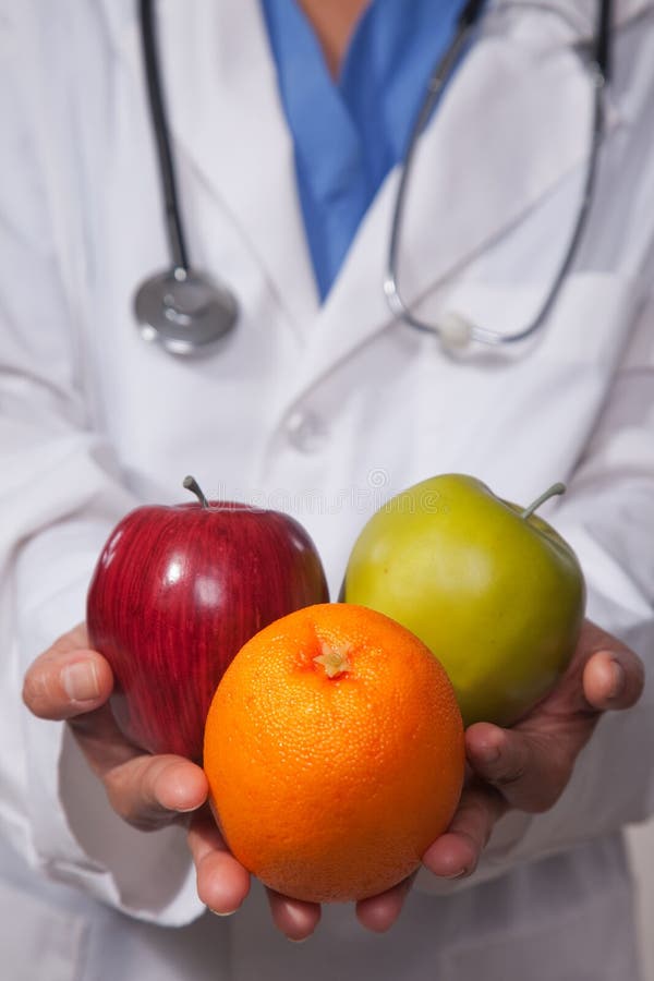 Doctor Recommending Healthy Diet Stock Photo - Image of medical, food ...