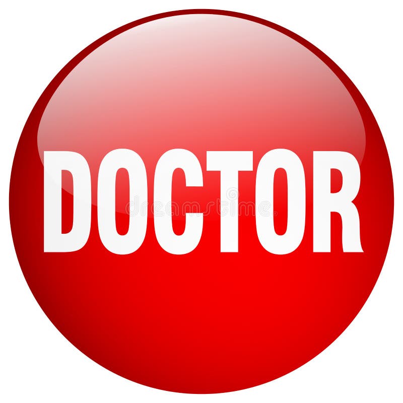 Doctor button stock vector. Illustration of badge, shiny - 122790369
