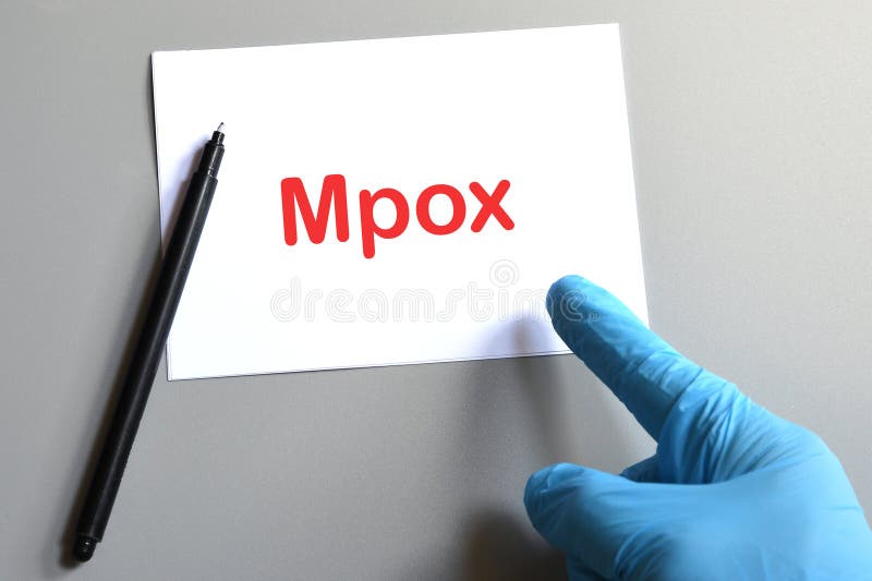 Doctor S Hand Indicate White Sheet with Text Mpox. Concept for Mpox ...
