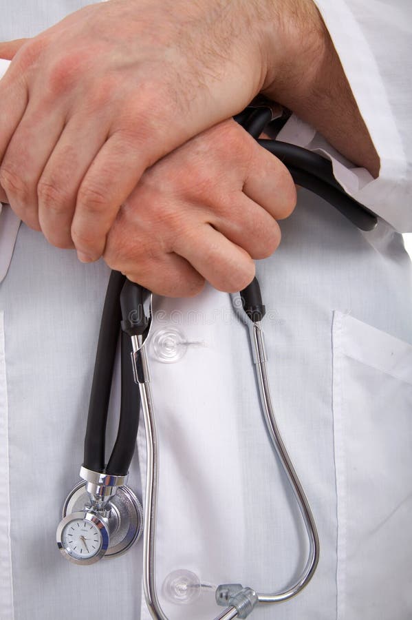 Doctor S Hands Tied by Stethoscope Stock Photo - Image of tied, hands ...