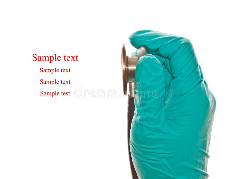 Doctor S Hand and Stethoscope Side View Stock Image - Image of hand ...