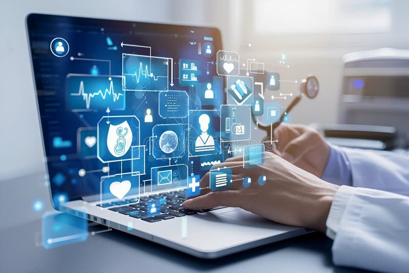 Doctor& X27;s Hands Typing on Laptop. Telemedicine Consultation Stock ... Doctor& X27;s Hands Typing on Laptop. Telemedicine Consultation Stock ...