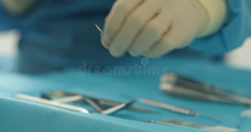 Doctor S Hands with a Working Tool. Preparation and Process of Dental ...