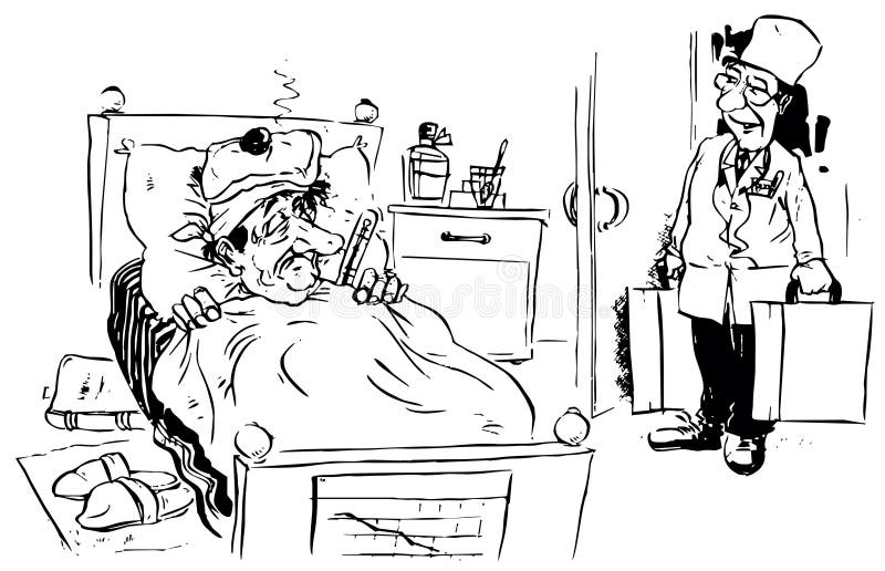 Doctor s rounds stock illustration. Illustration of practice - 12251619