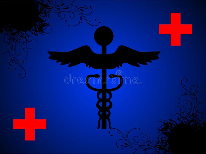 Doctor S Sign with Plus Sign Stock Illustration - Illustration of ...