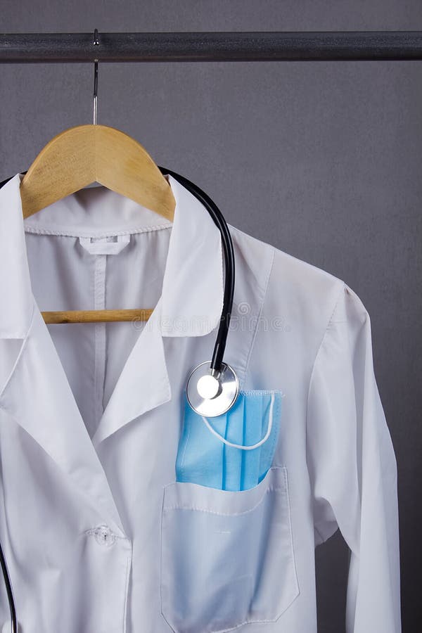 Doctorâ€™s white coat stock photo. Image of wall, uniform - 179236414