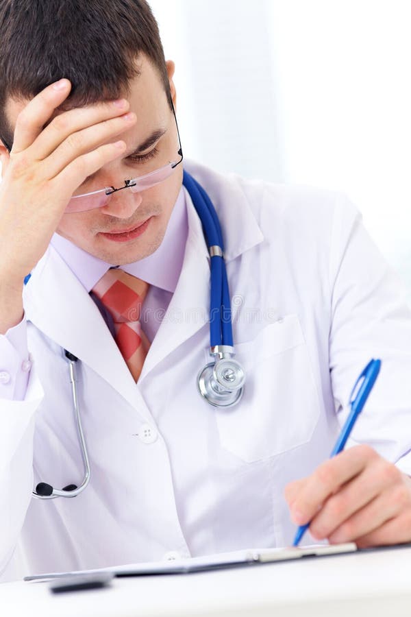 Doctor s work stock image. Image of office, confidence - 27398425