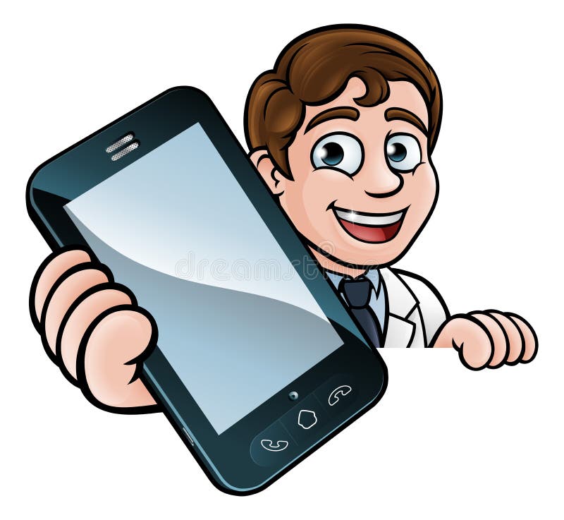 Doctor Phone With Stethoscope Stock Vector - Illustration of mobil ... Doctor Phone With Stethoscope Stock Vector - Illustration of mobil ...