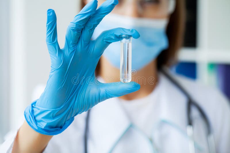 Doctor Scientist in Lab Doing Chemical Test Stock Image - Image of ...