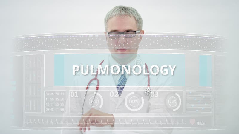 Doctor Scrolls To ALBUTEROL Generic Drug Name on a Touchscreen Display ...