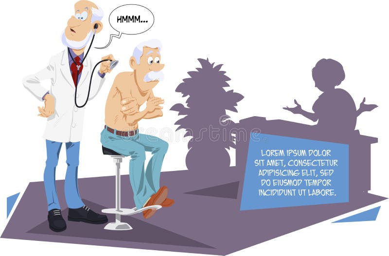 Doctor and Senior Patient. Man Talking To Physician. Vector Stock ... Doctor and Senior Patient. Man Talking To Physician. Vector Stock ...