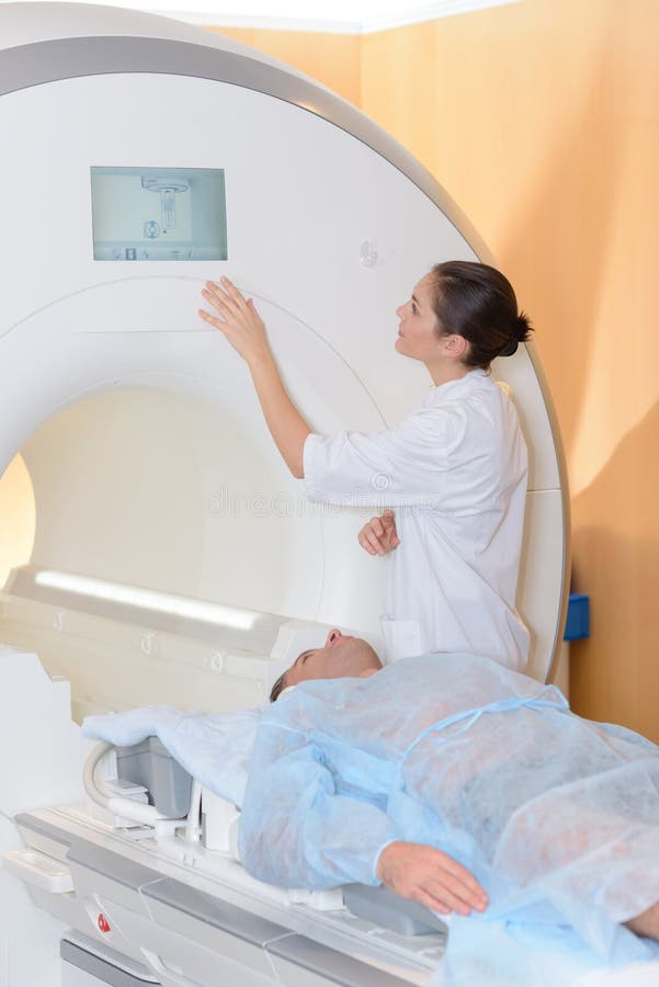 Doctor setting mri stock photo. Image of equipment, imaging - 281499258