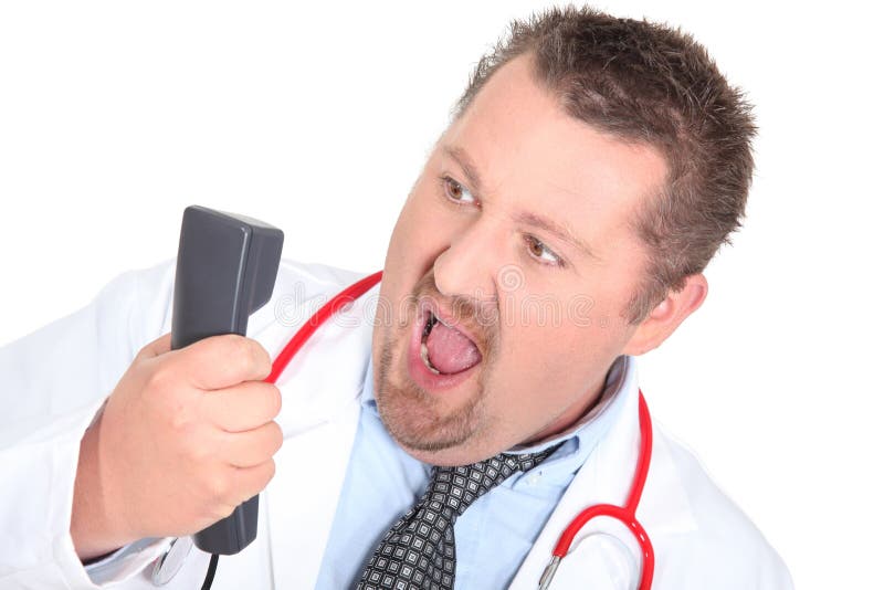 Doctor shouting stock image. Image of medicare, doctor - 37034535