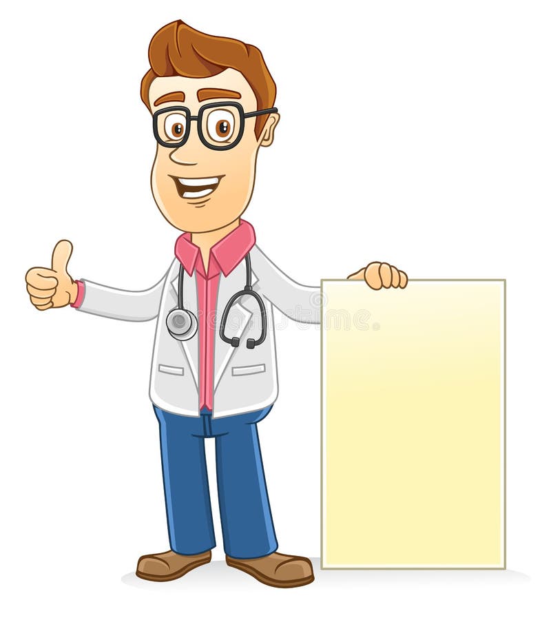 Doctor - Showing Blank Board Stock Vector - Illustration of ...