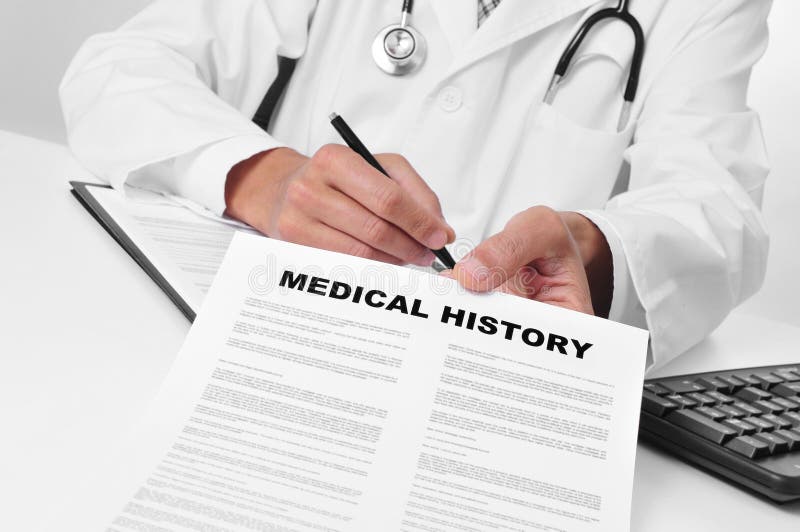 Doctor Showing a Medical History Stock Photo - Image of doctor, check ...