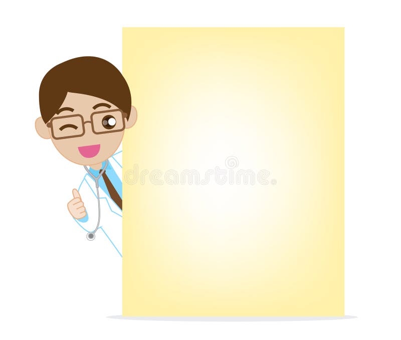 Doctor Showing NotePaper 0002 Stock Vector - Illustration of doctor ...