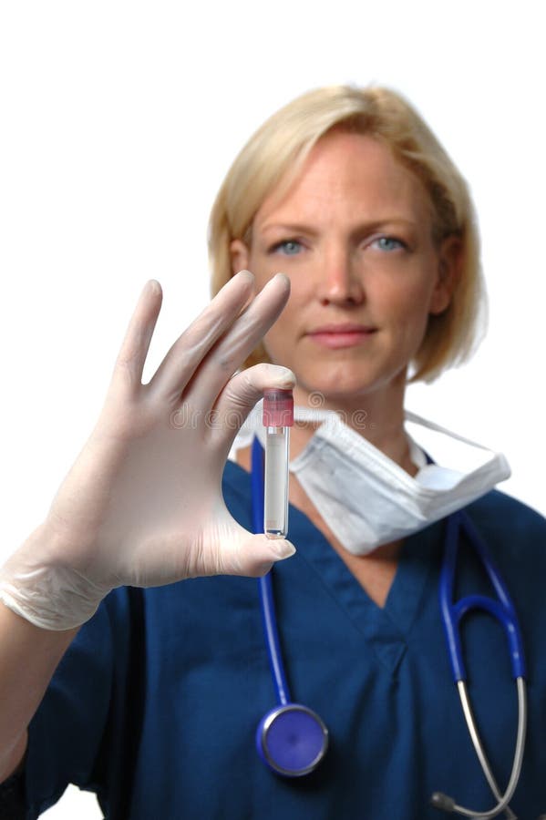 Doctor showing sample stock image. Image of gloves, beautiful - 2959675