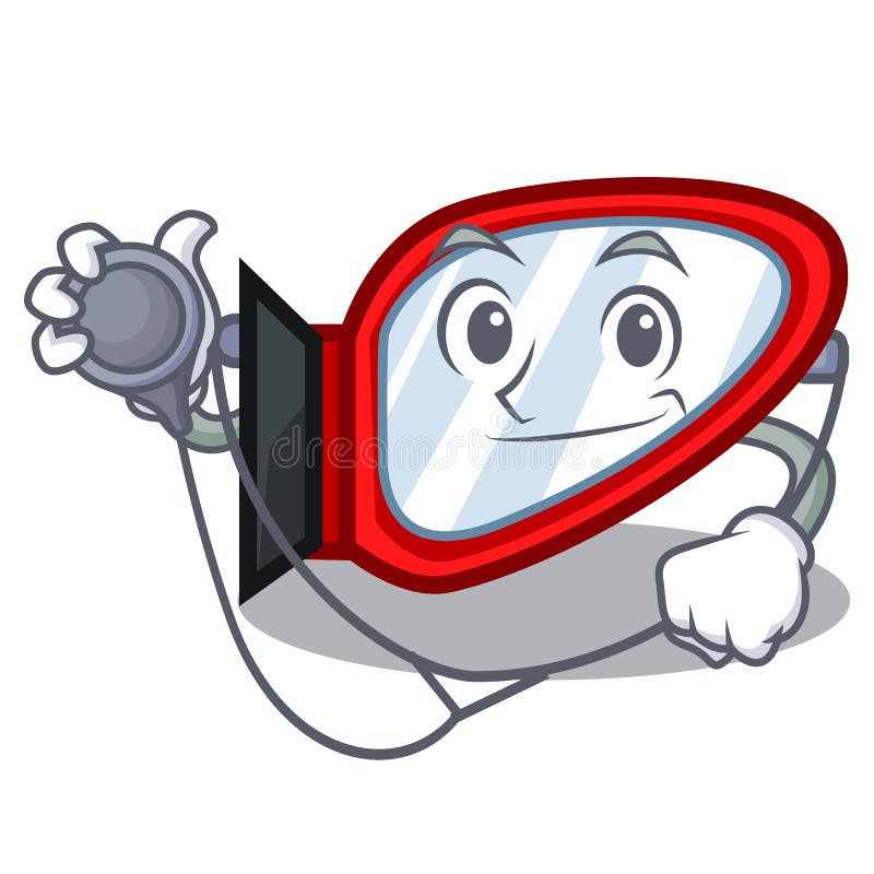 Doctor Side Mirror Isolated with the Character Stock Vector ...