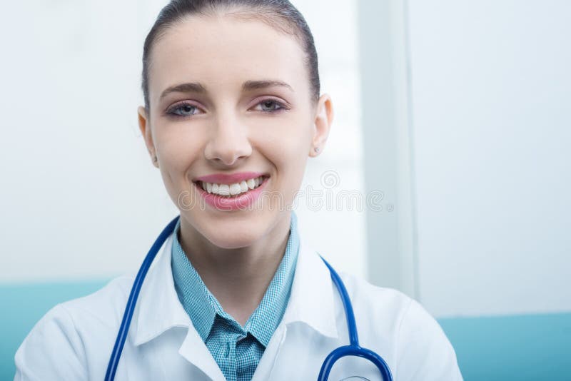 Doctor smiling stock photo. Image of woman, medicine - 37873716
