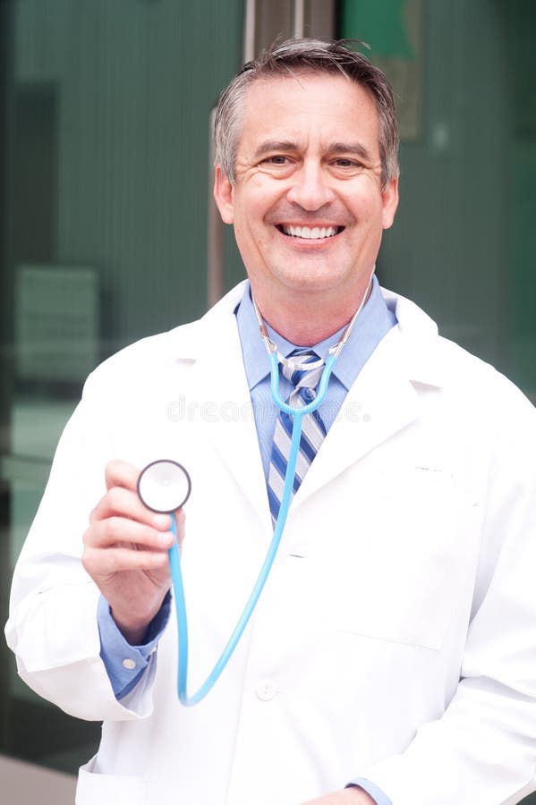 Smiling Medical Doctor Woman with Stethoscope. Stock Photo - Image of ...