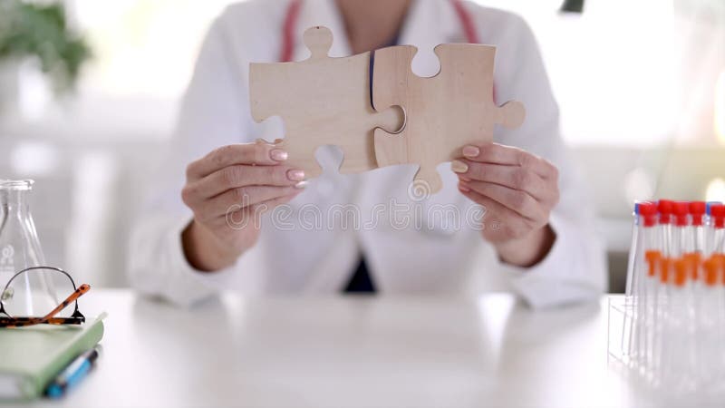 Doctor Solving a Problem and Searching for the Right Treatment. Stock ...