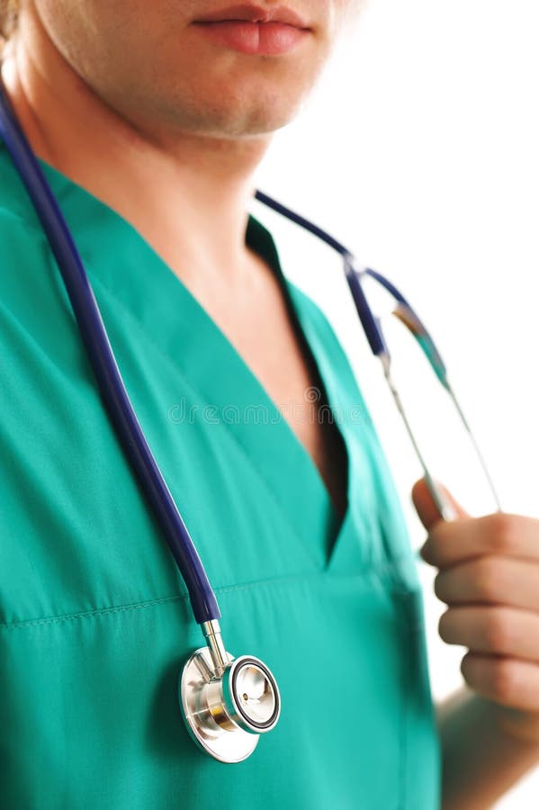 Doctor with stethoscope stock image. Image of equipment - 11678847