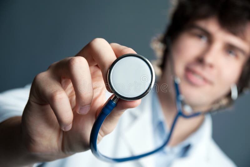 Doctor with stethoscope stock photo. Image of practitioner - 23781196