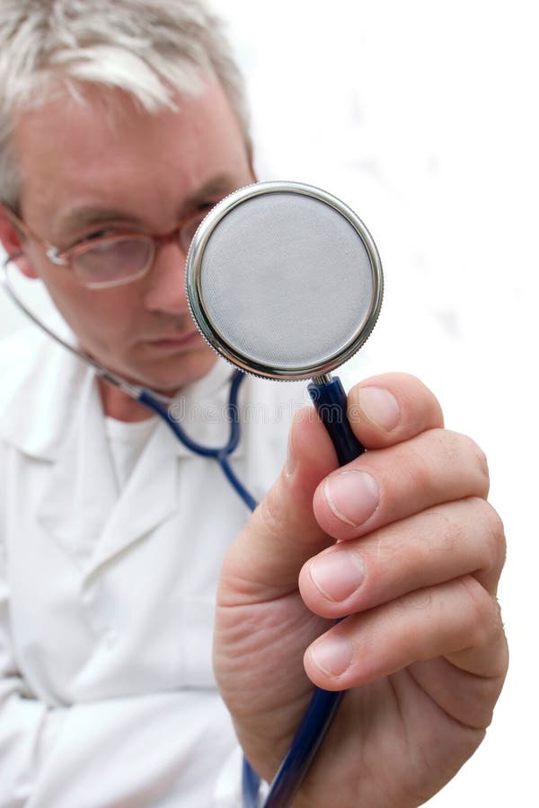 Doctor with stethoscope stock image. Image of medical - 3455445