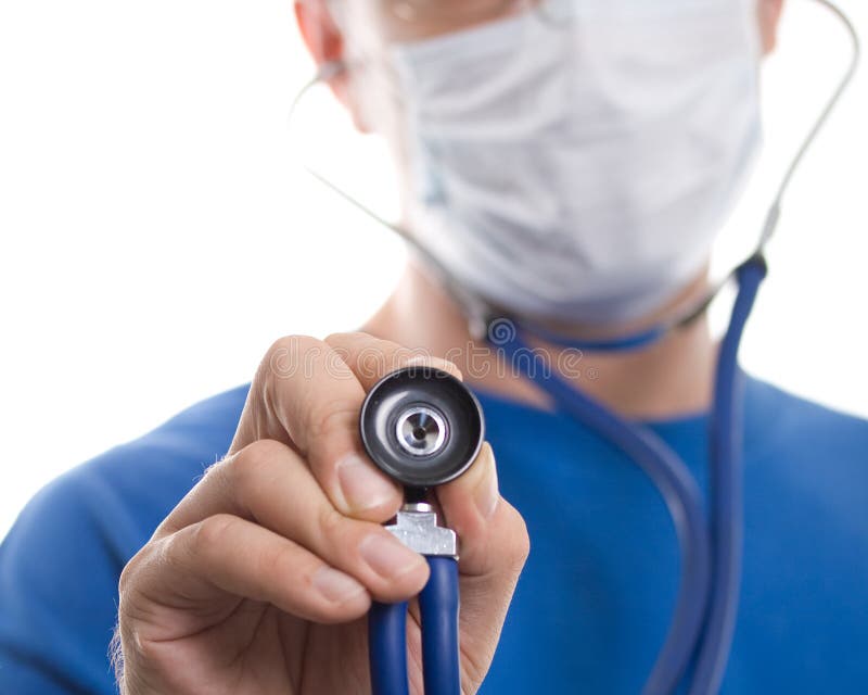 Blue stethoscope stock photo. Image of medicine, clinic - 5330486