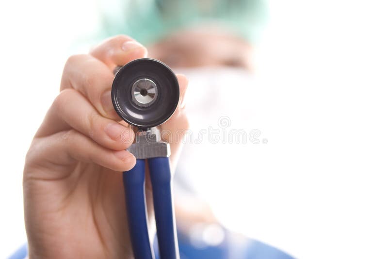 Blue stethoscope stock photo. Image of medicine, clinic - 5330486