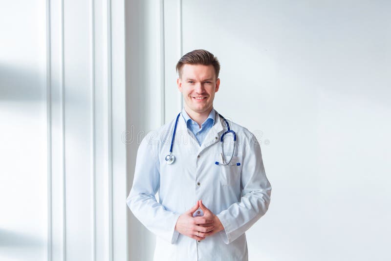 Doctor Looking at the Camera Stock Image - Image of concept, friendly ...