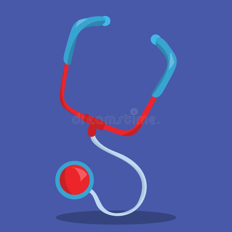 3d red stetoscope stock illustration. Illustration of health - 8291339