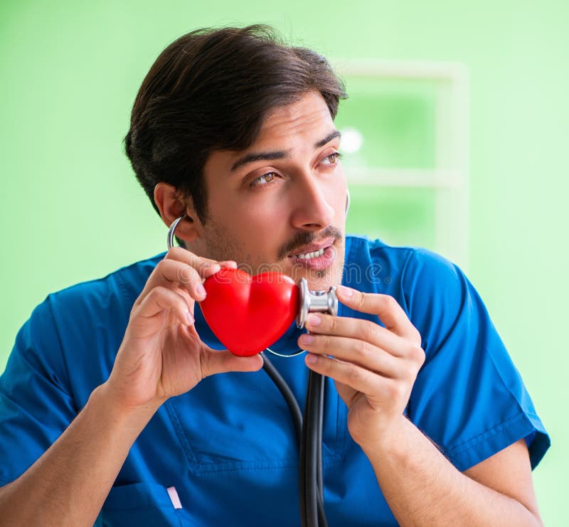 Doctor Student Explaining Heart Problems Stock Photo - Image of cardio ...
