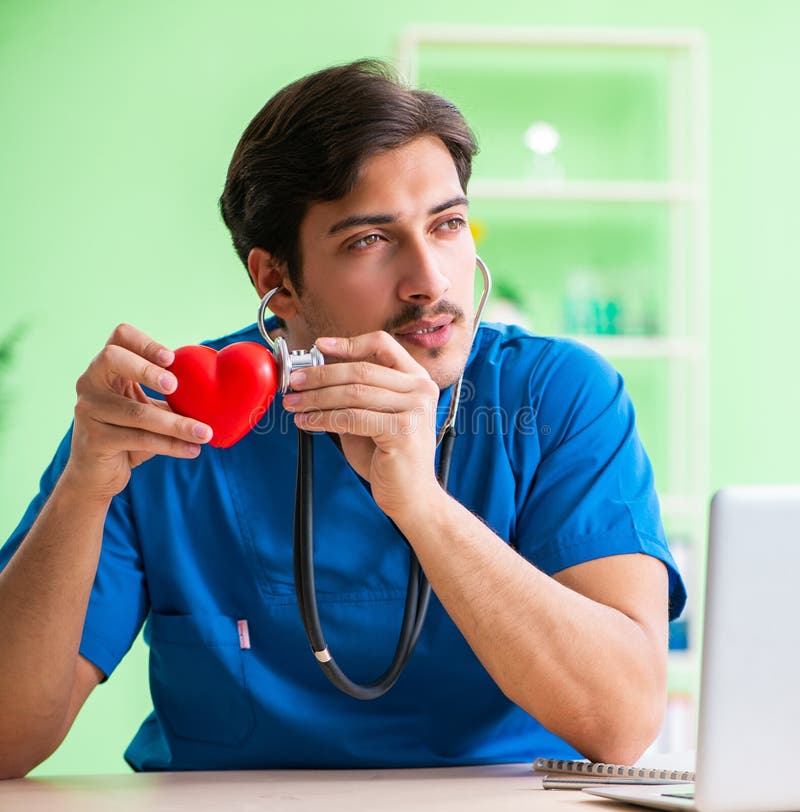 Doctor Student Explaining Heart Problems Stock Image - Image of ...